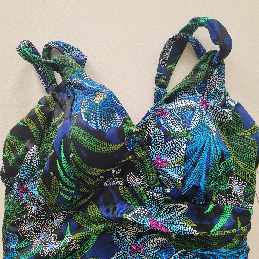 Miracle Brands | Swim | New Dreamsuit Floral Double Strap Slimming ...